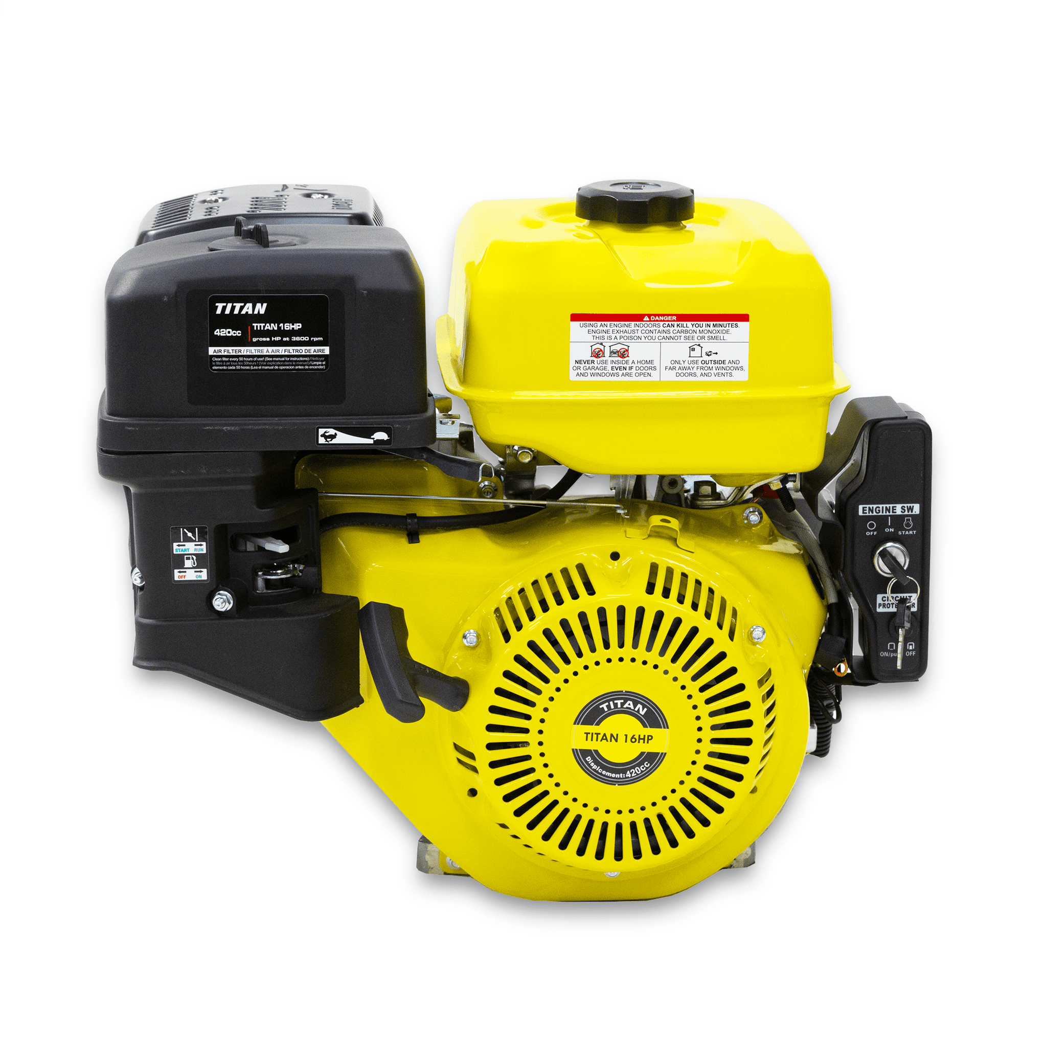 Titan 16HP Engine, Electric Start